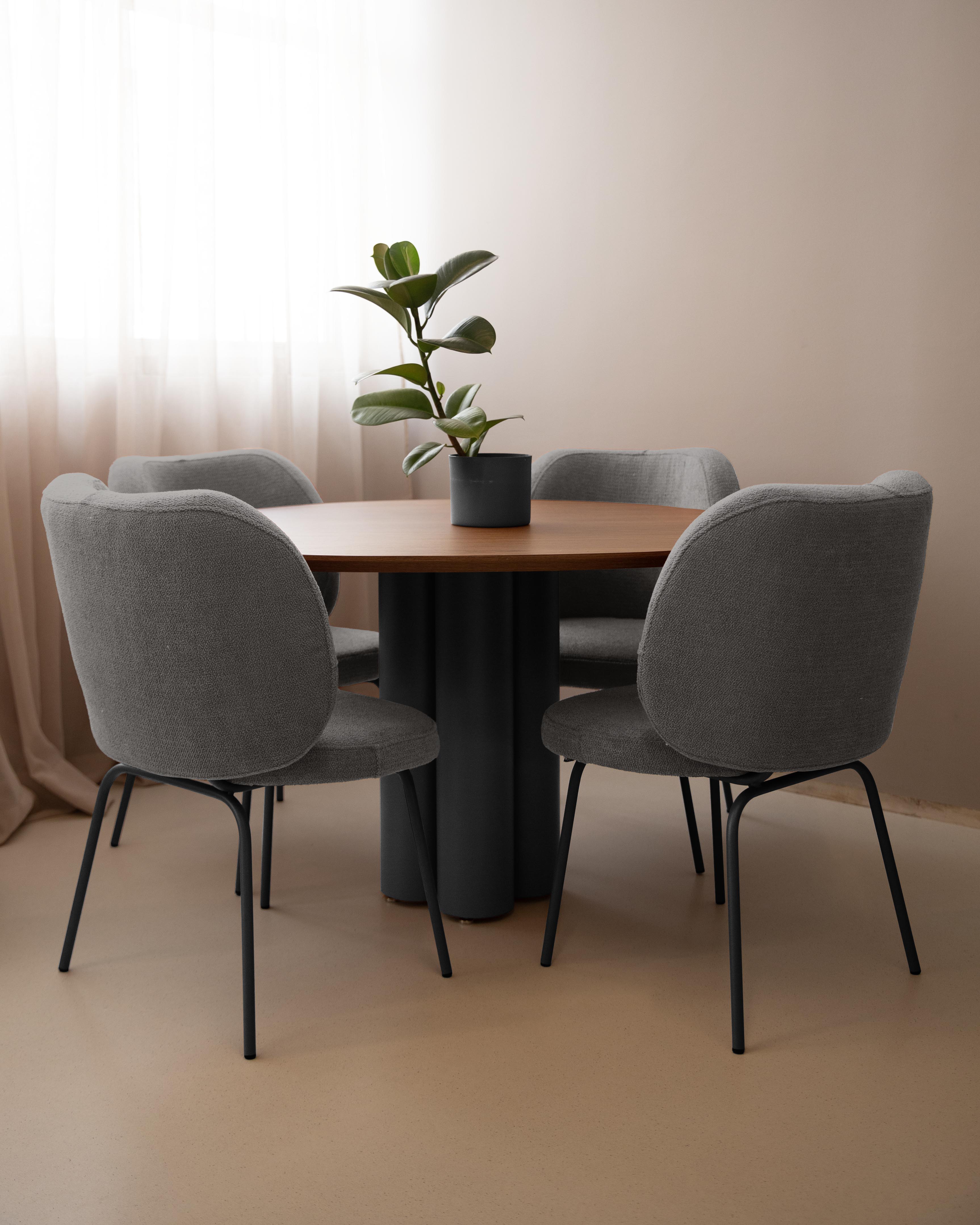 Mesa de Jantar 4 Lugares Maxi | Mesa de Jantar com Tampo Orgânico | Linee